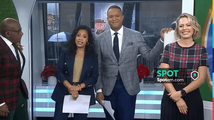 Draper James Georgia Plaid Sweater Dress worn by Dylan Dreyer as seen ...