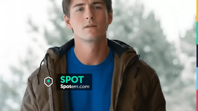 A Make or Break Holiday 2025 Evan Roderick Brown Puffer Jacket worn by ...