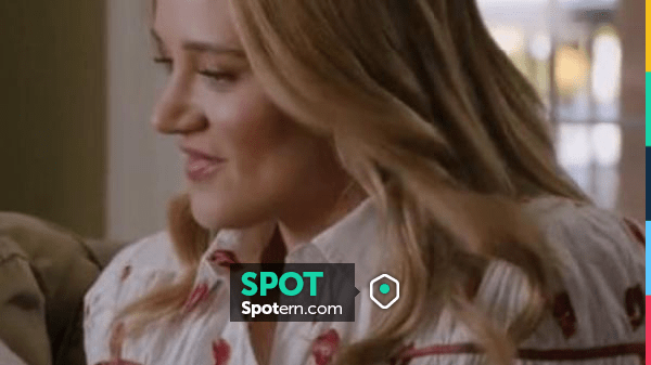 A Make or Break Holiday Hunter King White Blouse worn by Liv (Hunter ...