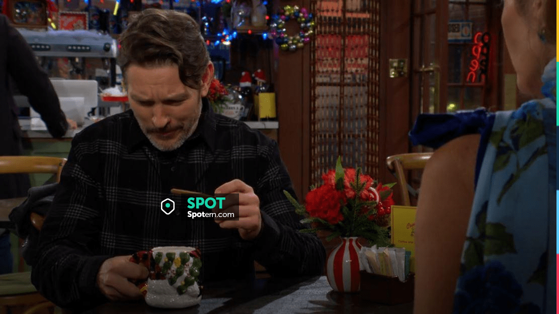 Vince Plaid Corduroy Button-Up Shirt worn by Daniel Romalotti ( Michael ...