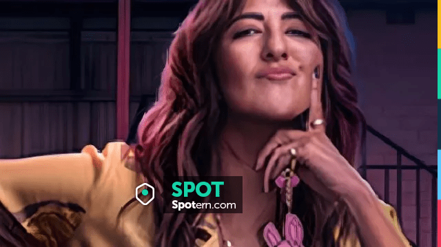 Sunny Nights 2025 D’Arcy Carden Tulip Camp Shirt worn by Vicki Marvin ...