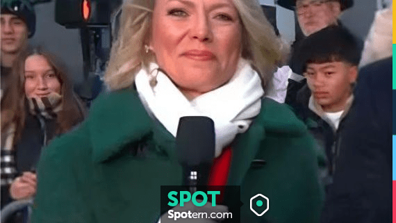 Green Sherpa Toggle Coat worn by Dylan Dreyer in The Today Show 2025 ...