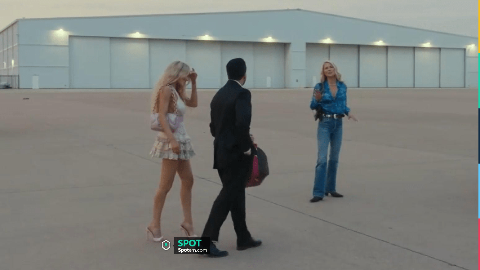 Christian Louboutin Me Dolly 100 Mirrored Leather Mules worn by Ainsley ...