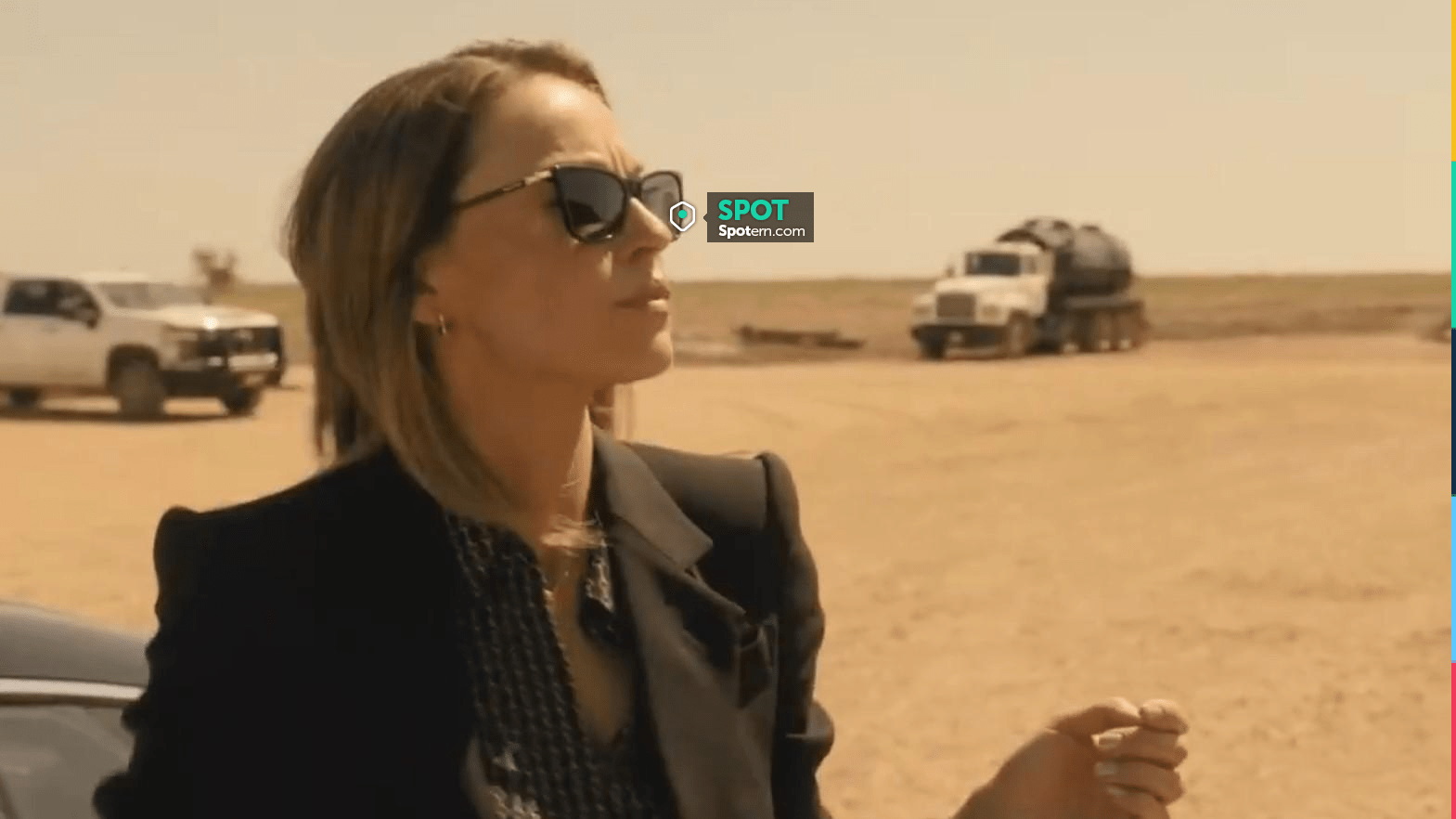 Swarovski Sunglasses Square Shape worn by Rebecca Falcone (Kayla ...