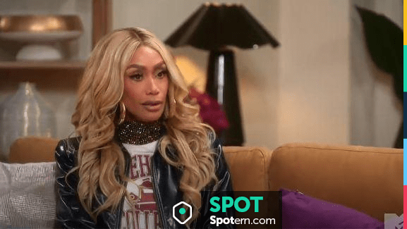 Moschino Leather Jacket worn by Tami Roman as seen in Caught in the Act ...