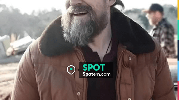 Stranger Things S5 David Harbour Brown Puffer Jacket worn by Jim Hopper ...