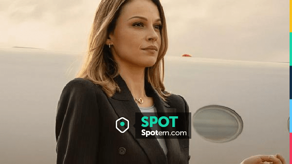 Landman S02 Rebecca Falcone Black Blazer as seen in Landman | Spotern