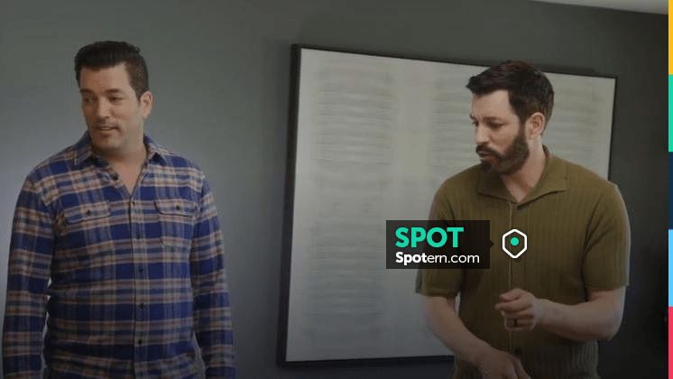 MR P Open-knit Cotton And Lyocell-blend Shirt worn by Drew Scott as ...