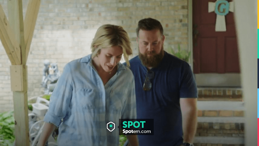 Rails Hunter Button Down Shirt worn by Erin Napier as seen in Home Town ...