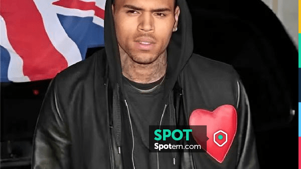 Chris Brown Red Heart Black Jacket in Chris Brown - My Heart ...