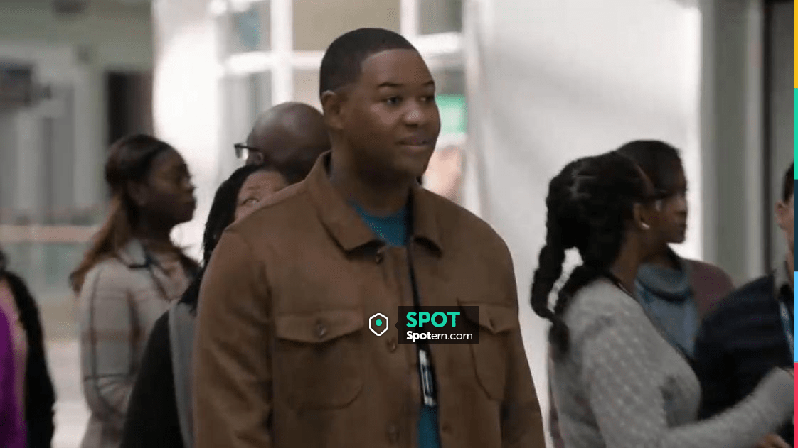 Club Room Men's Faux Suede Jacket worn by Dominic (Luke Tennie) as seen ...