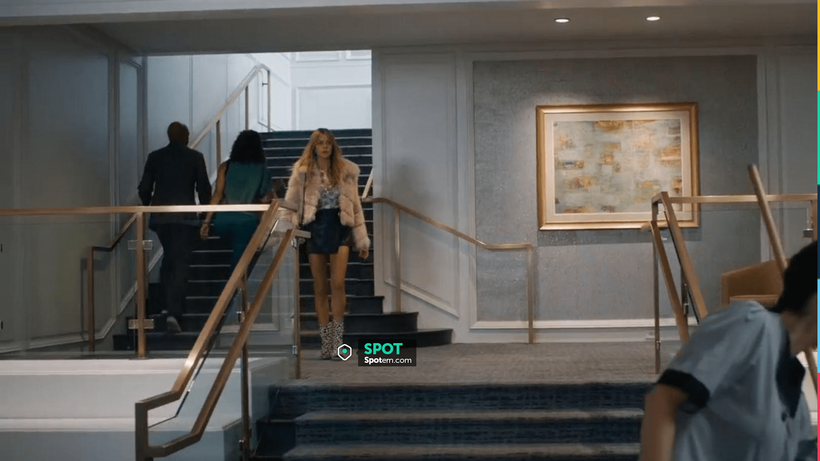 Schutz Maryann Curve Calf Hair Booties worn by Morgan Gillory (Kaitlin ...