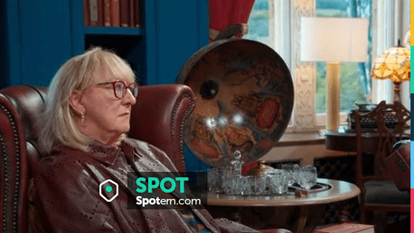 Chicos Cutout Faux Leather Jacket worn by Donna Kelce as seen in The ...