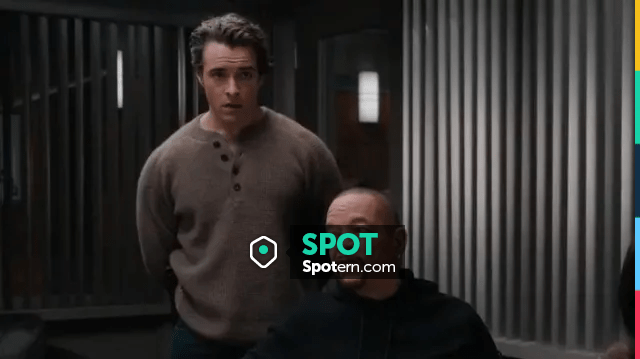 Alex Mill Waffle Henley In Cashmere worn by Jake Griffin (Corey Cott ...