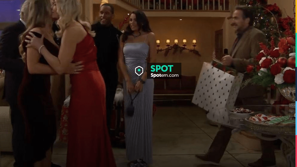 A.L.C. Layla Dress in Steel Blue worn by Daphne Rose (Murielle Hilaire ...