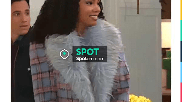 Beyond The Gates 2026 Chelsea Hamilton Plaid Coat worn by (Chelsea ...