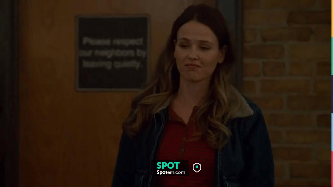 Z Supply Stella Stripe Henley worn by Paramedic Lyla 'Lizzie' Novak ...