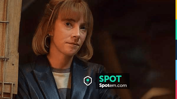 Stranger Things S05 Robin Buckley Black Leather Coat worn by Robin ...