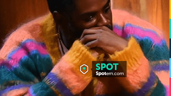 The Traitors US S04 Multicolor Striped Cardigan worn by (Ron Funches ...