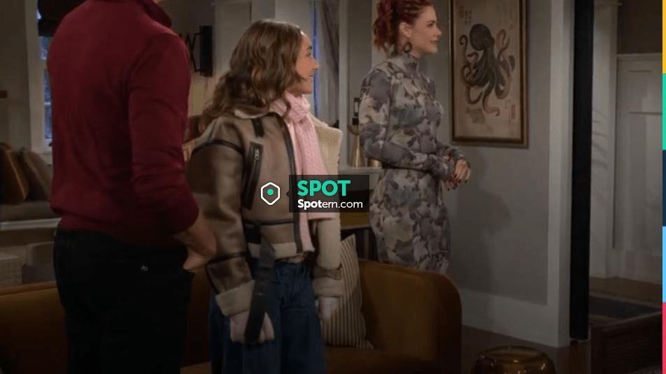 Zara Short Double-Faced Jacket worn by Katie Abbott ( Sienna Mercuri ...