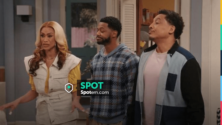 Lace Collective Short Sleeve Denim Stone Vest worn by Denise (Tami ...