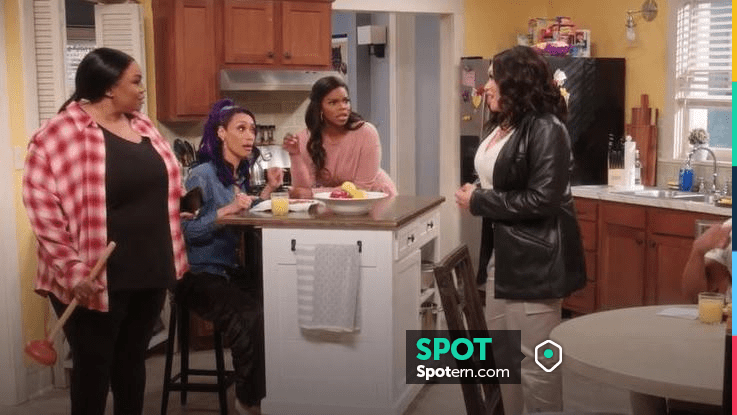 Akira Nothing But Trouble Satin Carg Pant worn by Ashley Carson ...