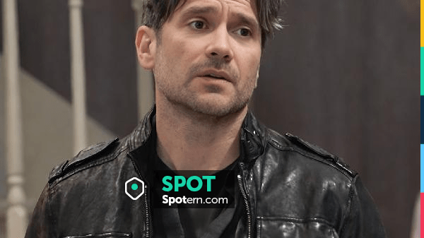 General Hospital Dante Falconeri Black Leather Jacket as seen in ...