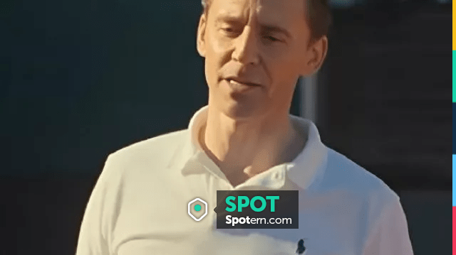 The Night Manager S02 Jonathan Pine White Polo Shirt worn by Jonathan Pine (Tom Hiddleston) as ...
