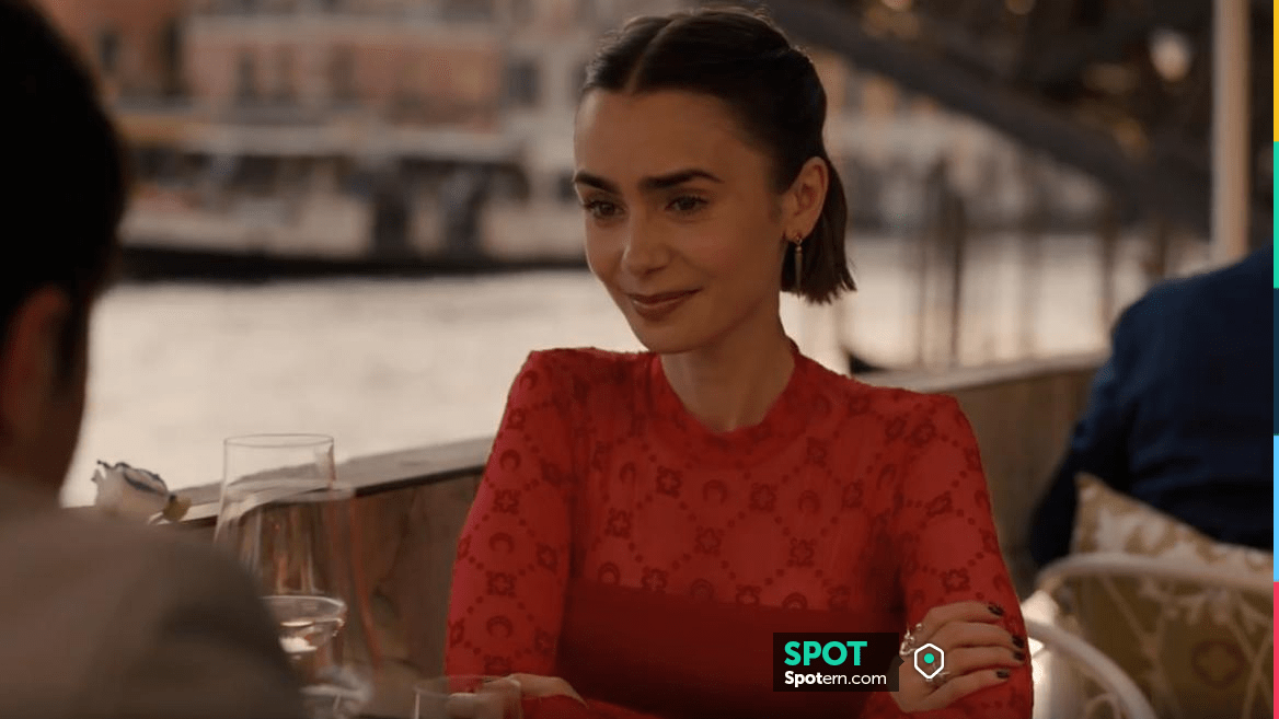 Mara Paris Flux Ring worn by Emily Cooper (Lily Collins) as seen in ...