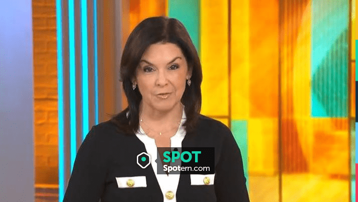 L'Agence Estefania Cardigan worn by Meg Oliver as seen in CBS Mornings ...