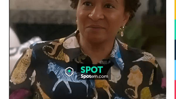 Wanda Sykes The Upshaws S7 Animal Print Shirt worn by Lucretia (Wanda ...