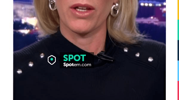The Ingraham Angle 2026 Laura Ingraham Black Button Shoulder Sweater ...