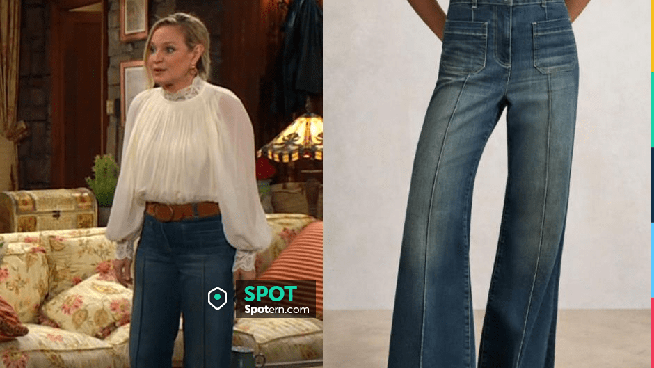 The Young And The Restless 2026 Sharon Newman Front Pocket Jeans worn ...