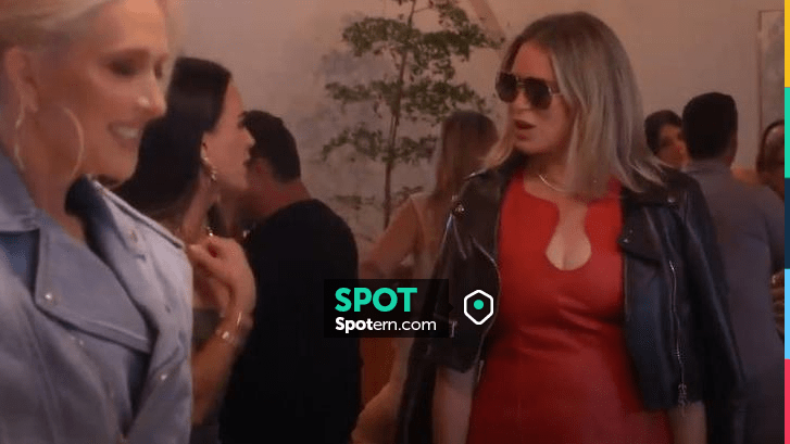 Alexander McQueen Cropped Leather Biker Jacket worn by Amanda Frances ...