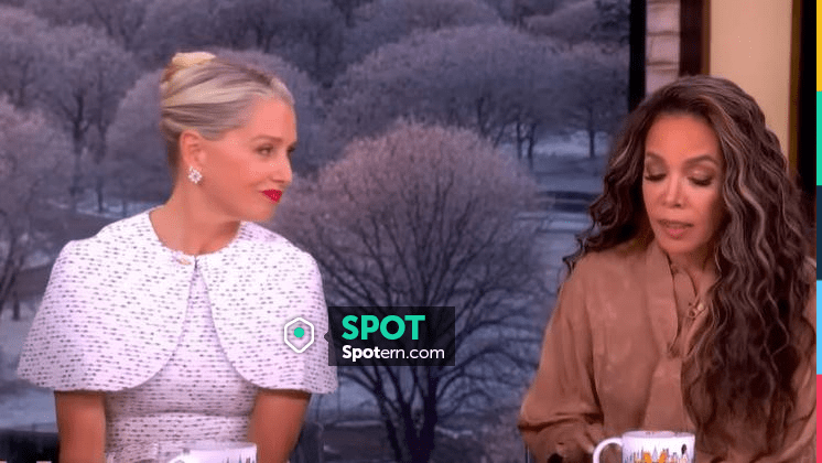 Peggy Hartanto Occiput Dress in Powder White worn by Katherine LaNasa ...