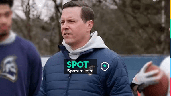 Signing Tony Raymond 2026 Walt McFadden Blue Puffer Jacket worn by ...