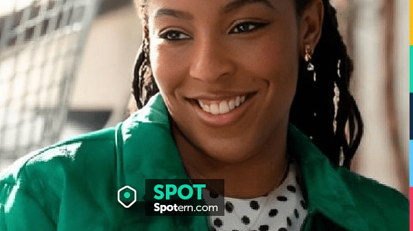 Shrinking S03 Jessica Williams Green Quilted Jacket of Gaby (Jessica ...