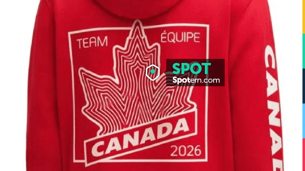 Jeux olympiques d’hiver 2026 Équipe Canada Sweat à capuche rouge | Spotern