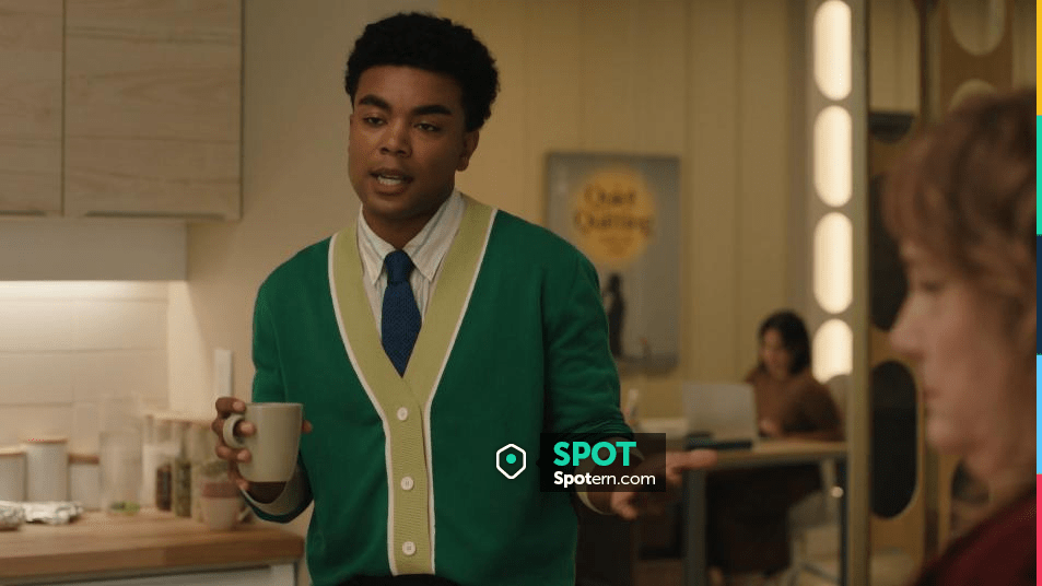 Plan C Cotton Cardigan worn by Evan (Alexander Nunez) as seen in Small ...