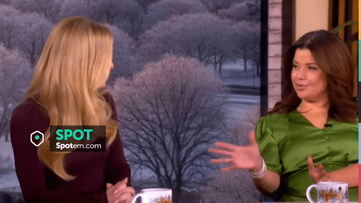 Top ALC Elyse Combo de Jessica Capshaw, tal como se vio en The View el ...