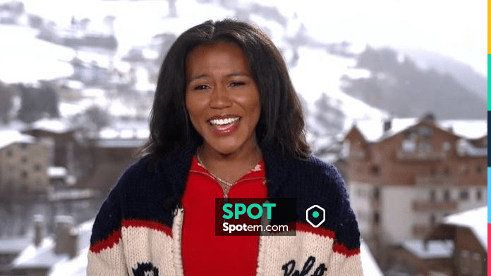 Polo Ralph Lauren Team USA Wool Shawl Cardigan worn by Janai Norman as ...