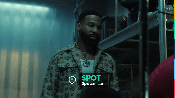 Les Deux Nash Jacquard Shirt Jacket worn by Bobby Trey (Johnny Gill) as ...