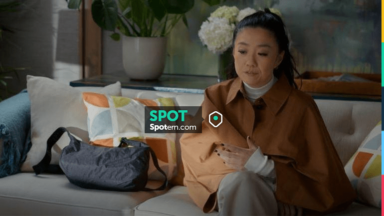 Cos Oversized Cropped Trench Coat Cape worn by Maya (Sherry Cola) as ...