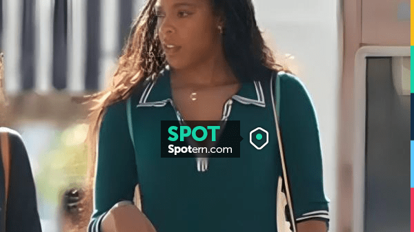 Shrinking S03 Jessica Williams Green Striped Dress worn by Gaby ...