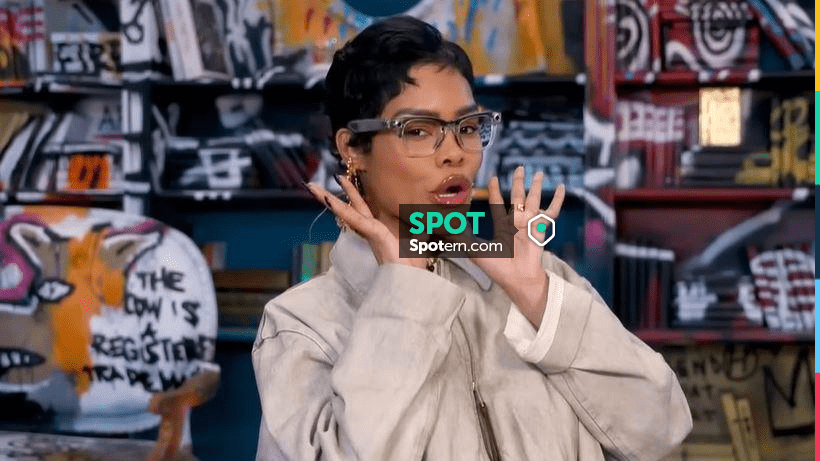 Anneau de piercing à l'œil Schiaparelli porté par Teyana Taylor, vu ...