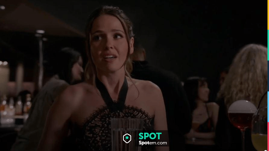 Alexis Black Lace Halter Jumpsuit worn by Paramedic Lyla 'Lizzie' Novak ...
