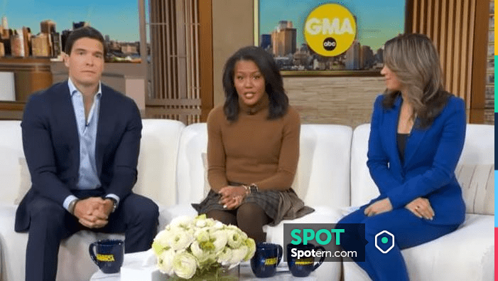 Argent Pantalon sur mesure porté par Ginger Zee tel que vu dans Good ...