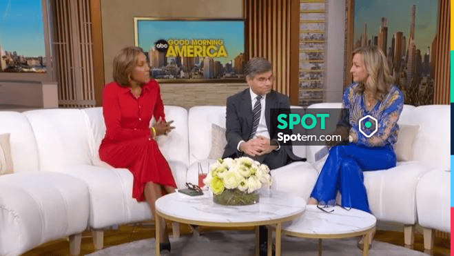 J. Crew Feather and Paisley Print Blouse worn by Lara Spencer as seen ...