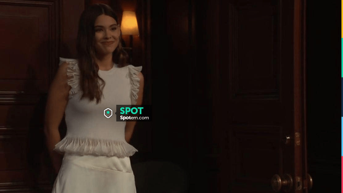 Ulla Johnson Leila Ruffled Top worn by Electra Forrester (Laneya Grace ...