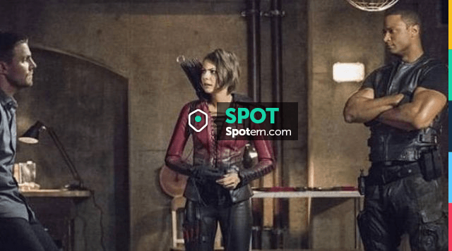 The jacket with red leather hood of Thea Queen (Willa Holland) in Arrow ...